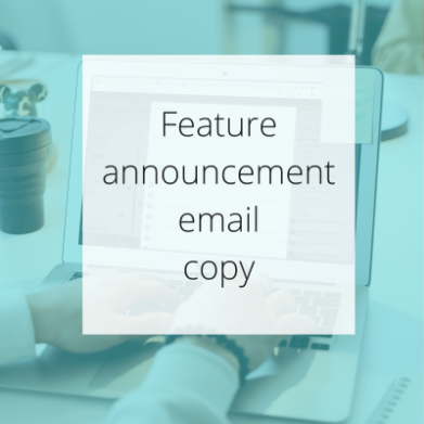 Feature announcement email example | Kenzi Writes